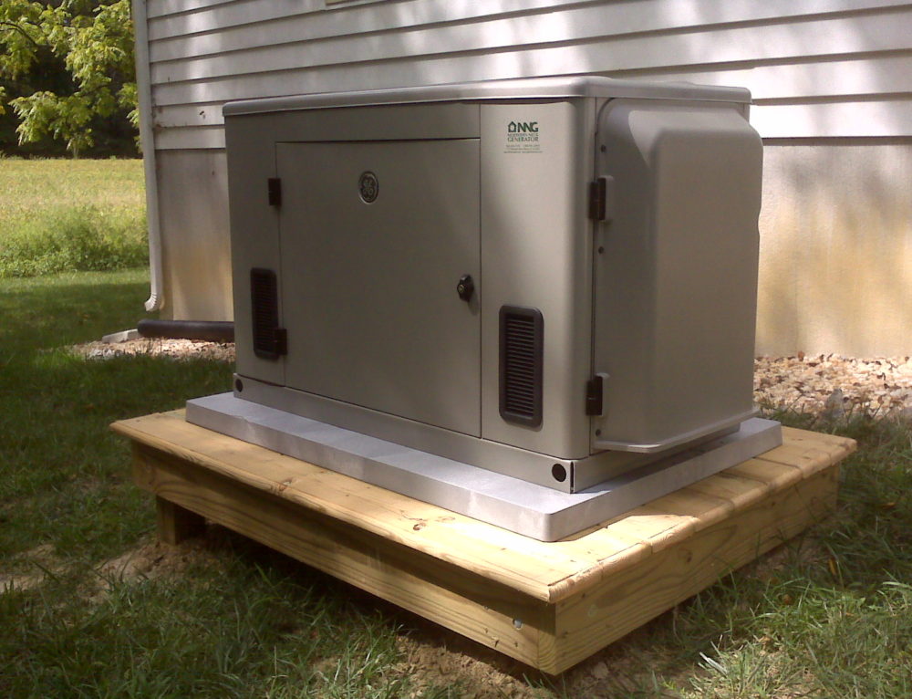kohler generator on a platform installed by NNG in_Richmond_county ...